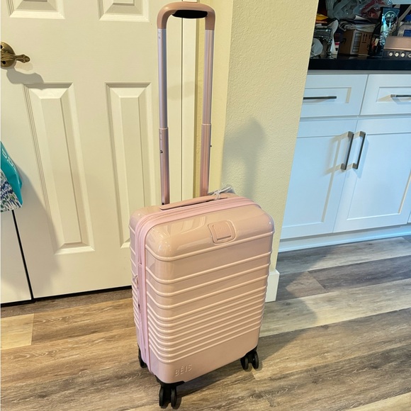 BEIS | Bags | Beis Glossy Carry On In Atlas Pink | Poshmark
